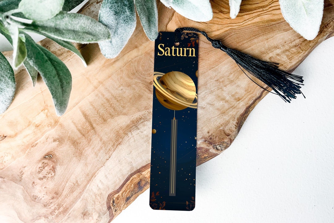 Metal Bookmark, Saturn Ring Design, Space Lover Gift, Unique Book ...