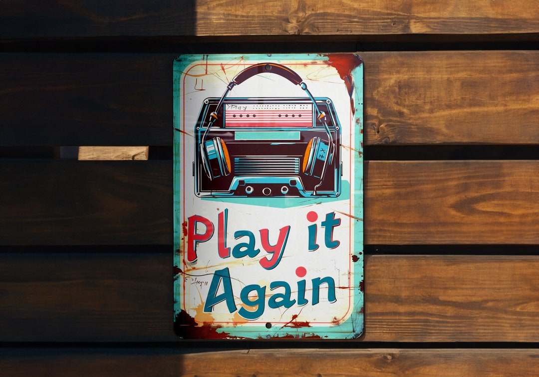 Vintage Cassette Player, Retro Illustrations, Bright Colors, Play It ...
