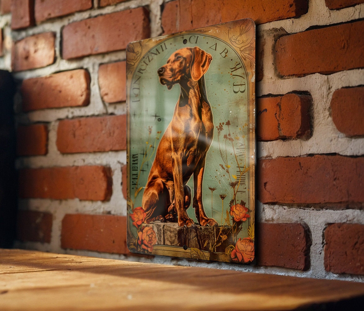 Vizsla Vintage Metal Sign, Dog Lover Gift, Home Decor, Wall Art, Unique ...