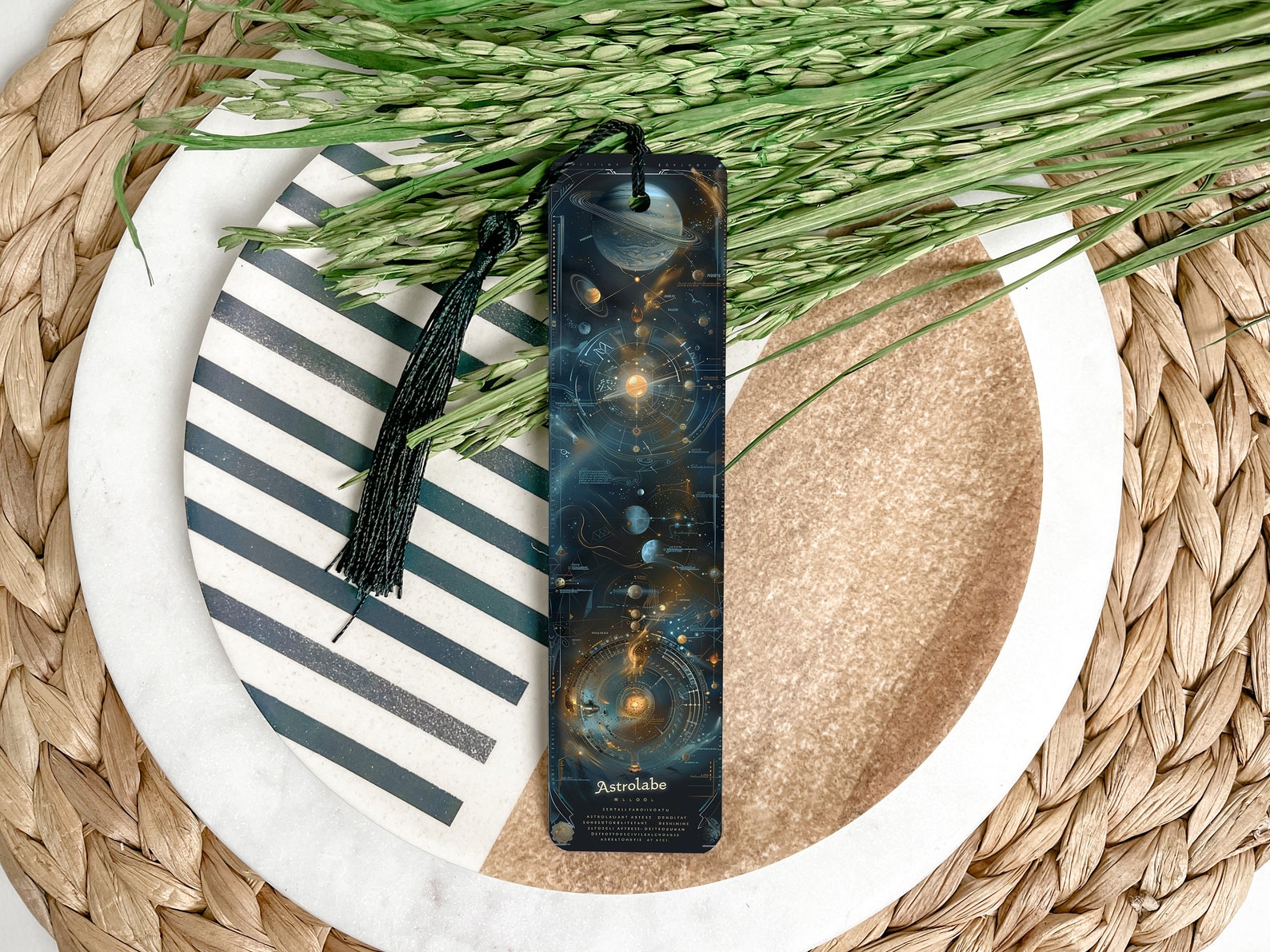 Astrolabe Sci-fi Metal Bookmark, Space Themed Bookmark, Unique Reading ...
