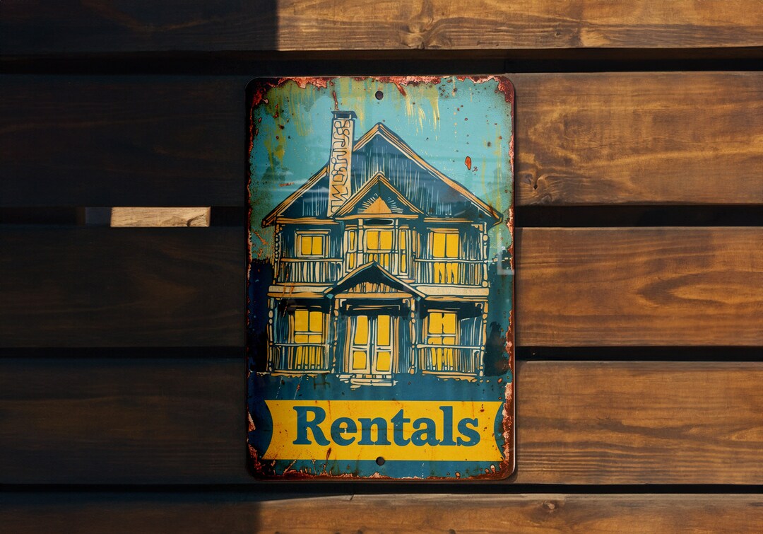 Vintage Style Property Manager Sign, Metal Sign, Manage Rentals ...