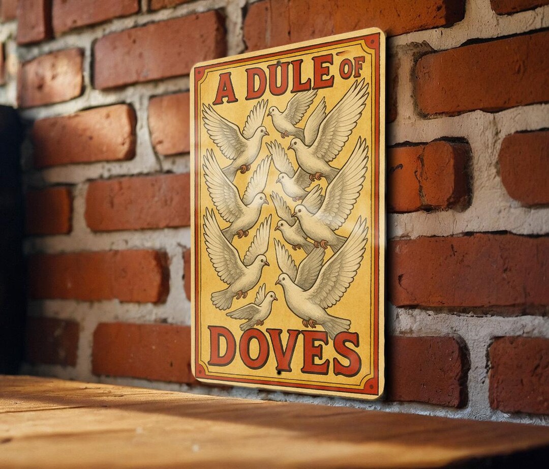Vintage Circus Poster Style Metal Sign – A Dule of Doves Wall Art ...