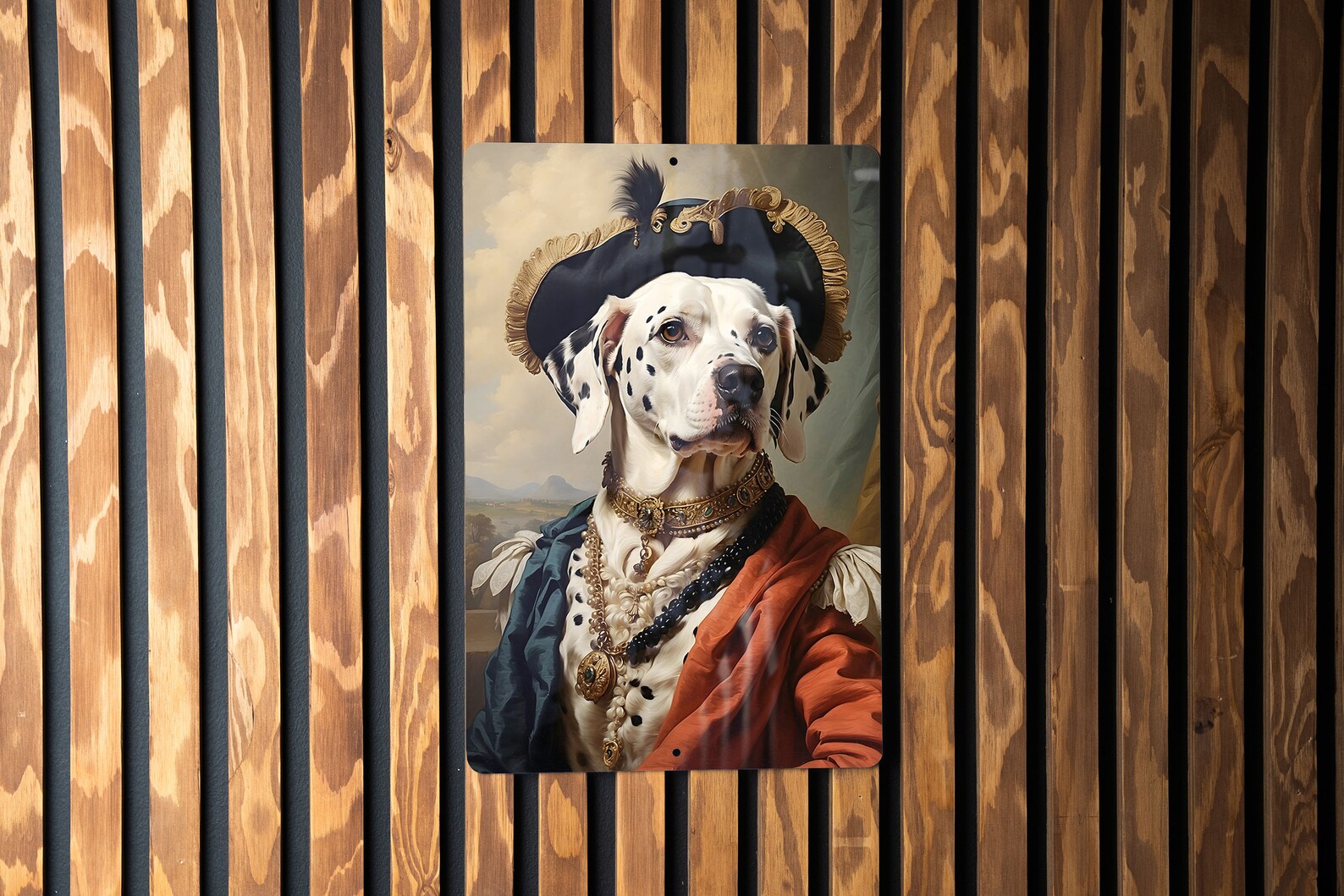 Victorian Fancy Dalmatian Metal Sign - Regal Spots, Noble Breed ...