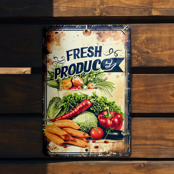 Produce Signs - Etsy