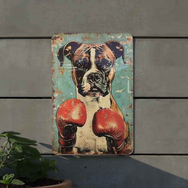 Boxer Art - Etsy