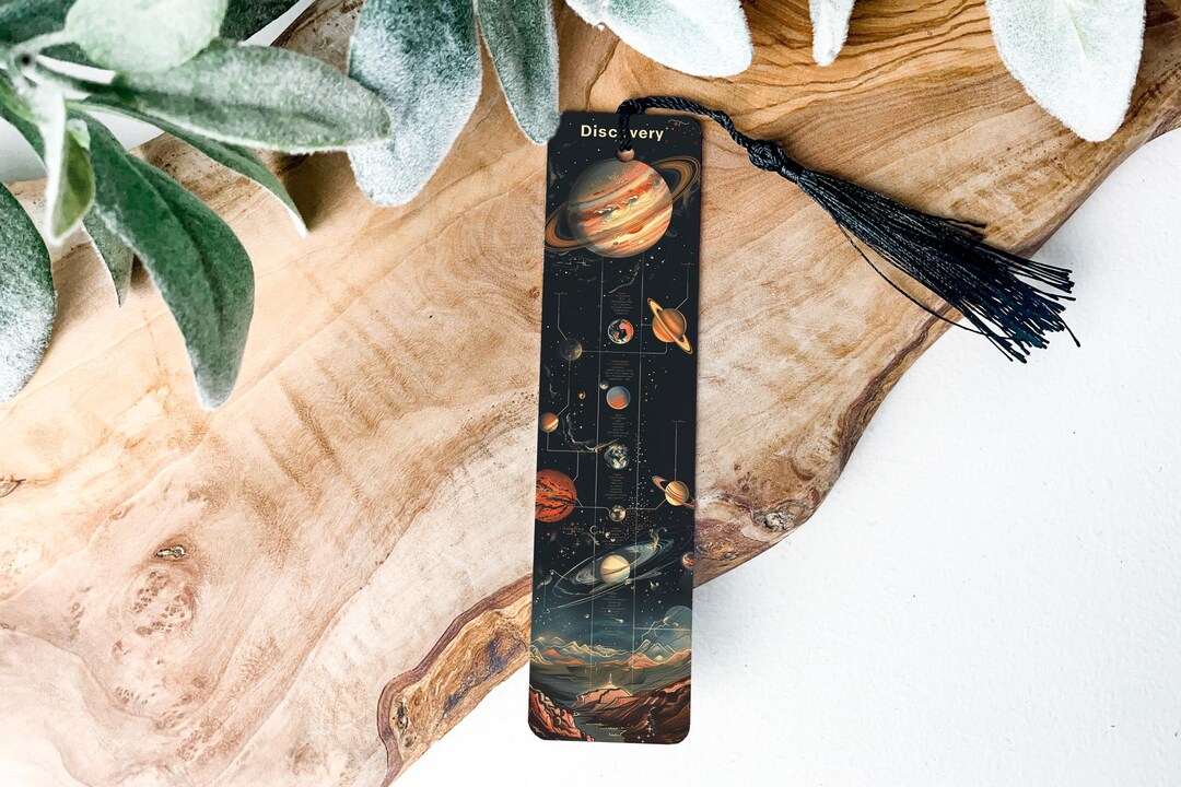 Metal Bookmark, Planetary Discovery, Space Lover Gift, Unique Reading ...