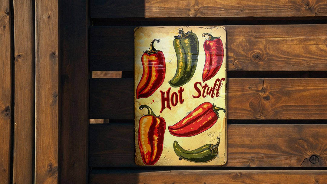 Vintage Metal Sign, Hot Stuff Retro, Wall Decor, Unique Gift Idea ...