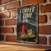 Rustic Coffee Time Sign, Metal Wall Decor, Kitchen Art, Vintage Home ...