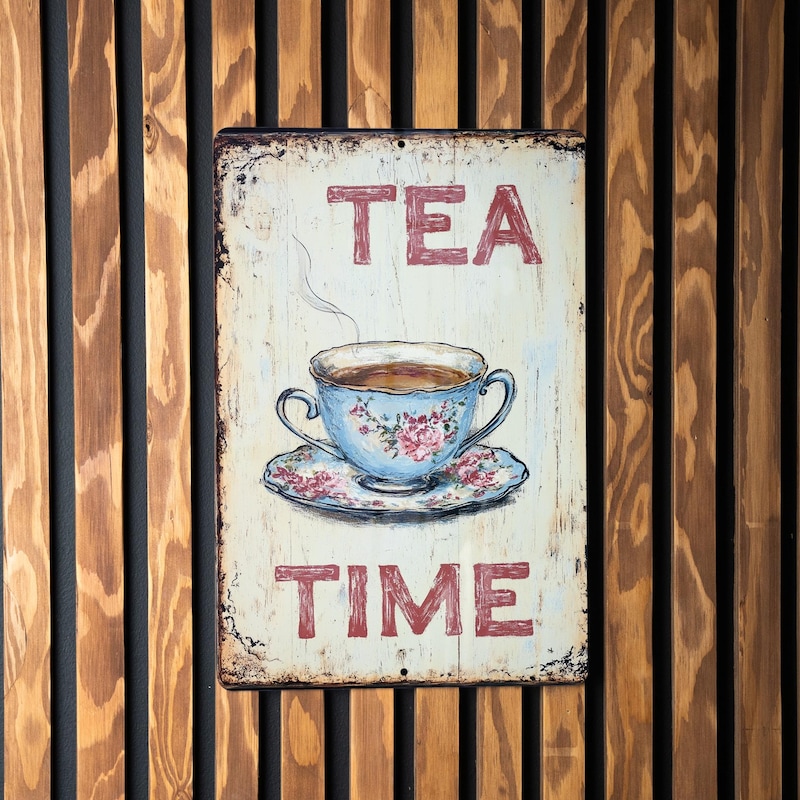 Tea Time Sign - Etsy