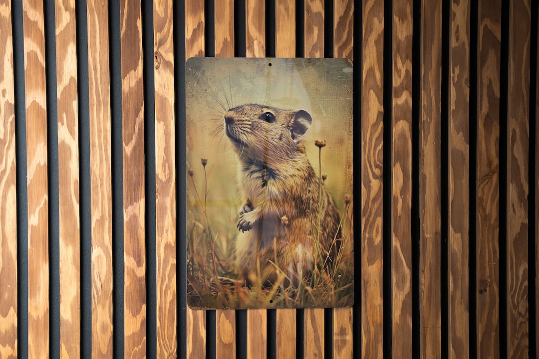 Mongolian Gerbil Metal Sign, Vintage Style Decor, Rustic Wall Art ...