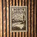North Carolina Stamp Style Metal Sign – Vintage State Art, Rustic Wall ...