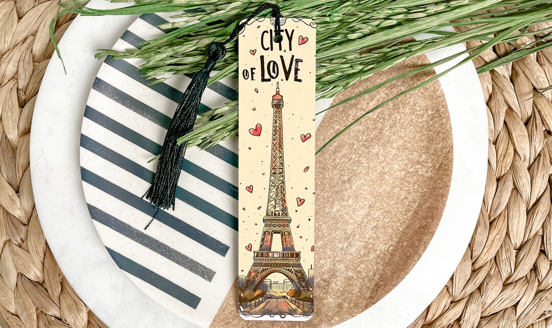 Eiffel Tower Bookmark, Paris City of Love, Metal Bookmark, Unique ...