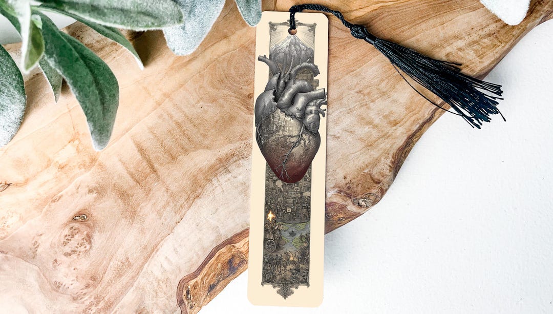 Dieselpunk Heart Metal Bookmark – Vintage Propaganda Art, Highly ...