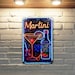 Retro Neon Style Martini Sign, Metal Wall Decor, Vintage Bar Sign, Home ...
