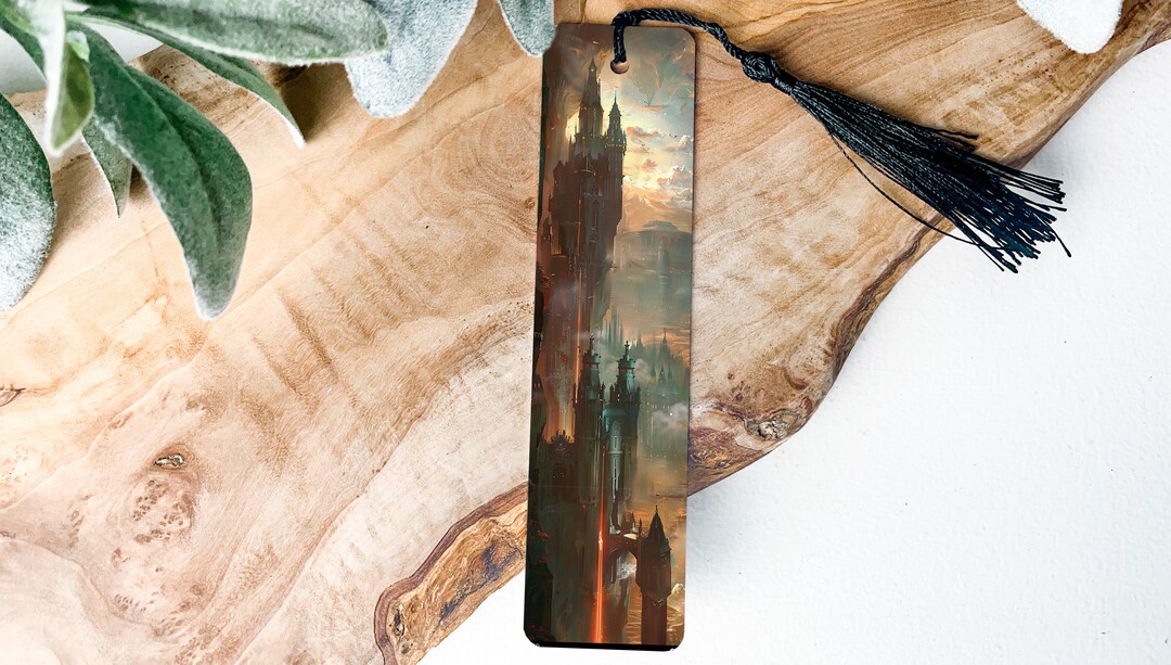 Enchanted Castle Bookmark, Ancient Castle Design, Magical Aura, Metal ...