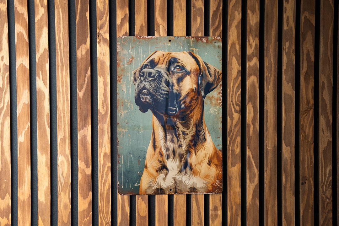 Boerboel Vintage Style Metal Sign - Home Decor, Wall Art, Gift Idea ...