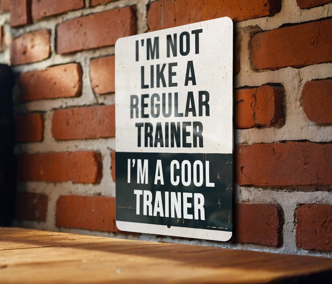 Unique Trainer Metal Sign: Gym Decor, Fitness Inspiration, Wall Art ...
