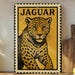 Geometric Jaguar Wall Art Abstract Jaguar Painting Black and Gold ...