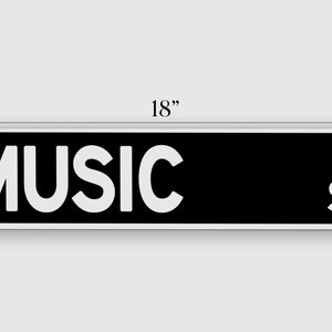 Custom Music Street Metal Sign, Personalized Street Signs, Gift for ...