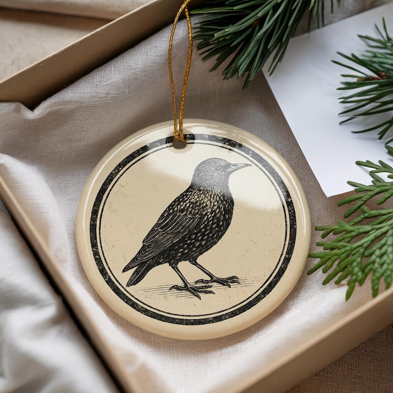 Starling Bird Ornaments - Etsy