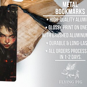 Vampire Themed Metal Bookmark, Fantasy Bookmark, Unique Reading ...
