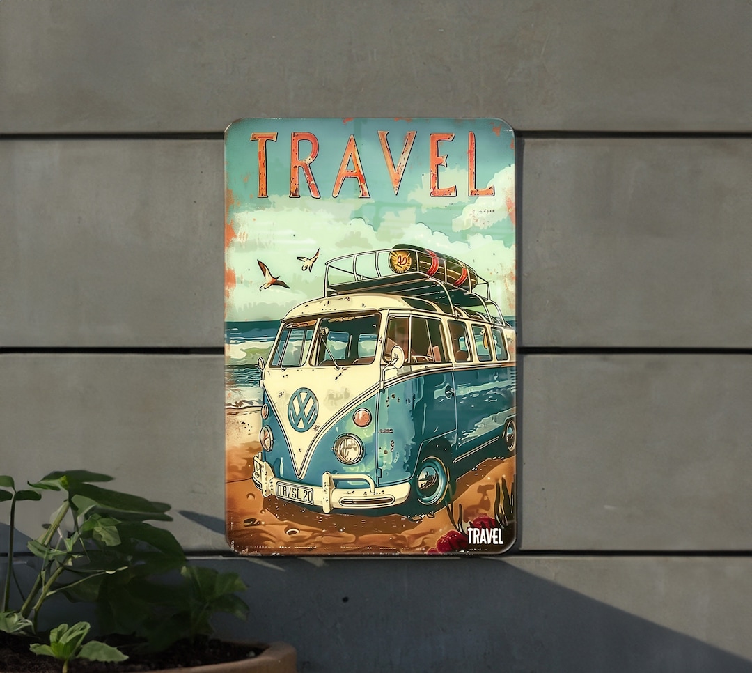 Vintage Style Travel Metal Sign - Funny, Travel Decor, Retro Wall Art ...