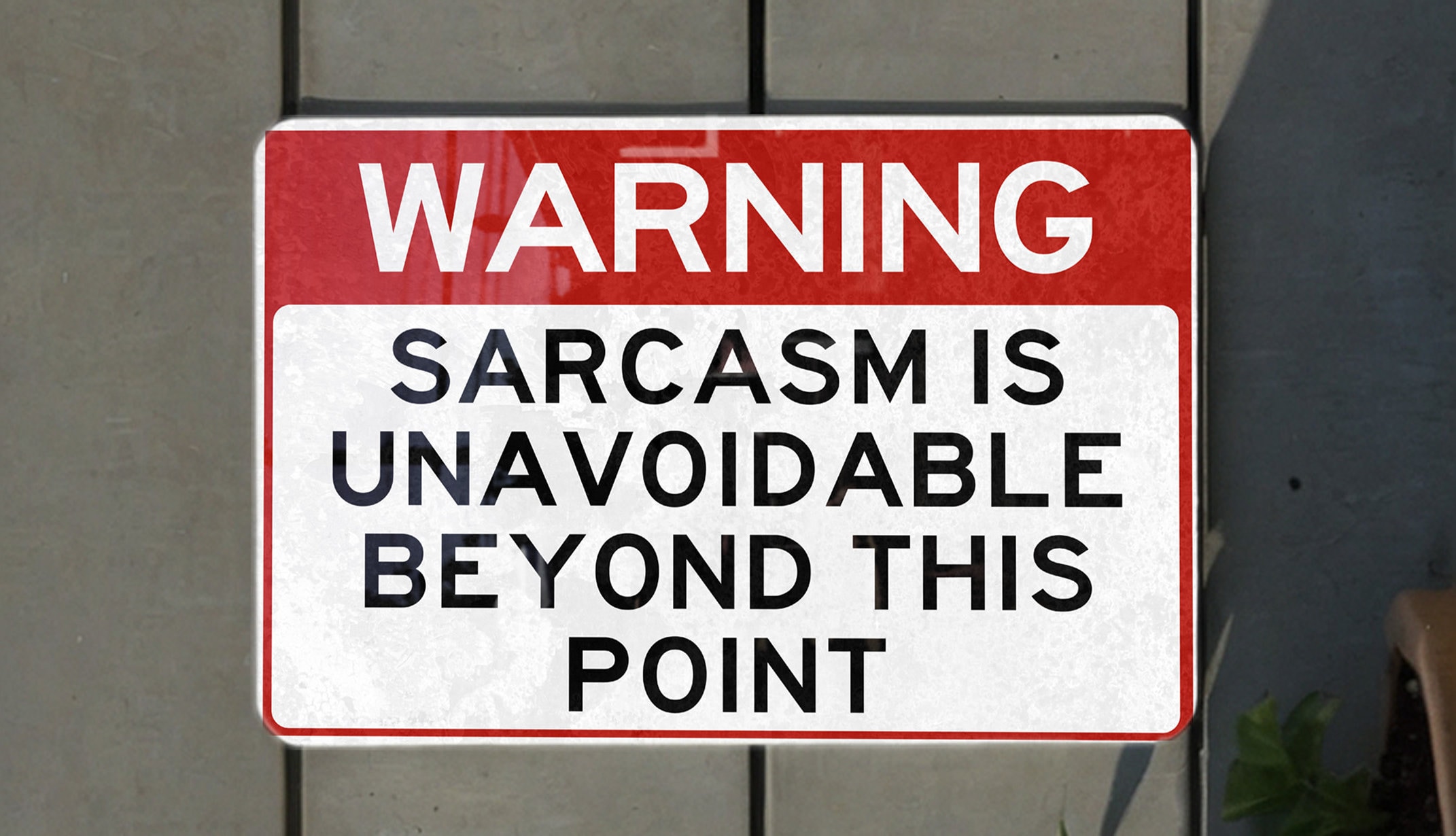 Warning Sarcasm Sign - Metal Sign, Sarcasm Decor, Funny Wall Art, Humor ...
