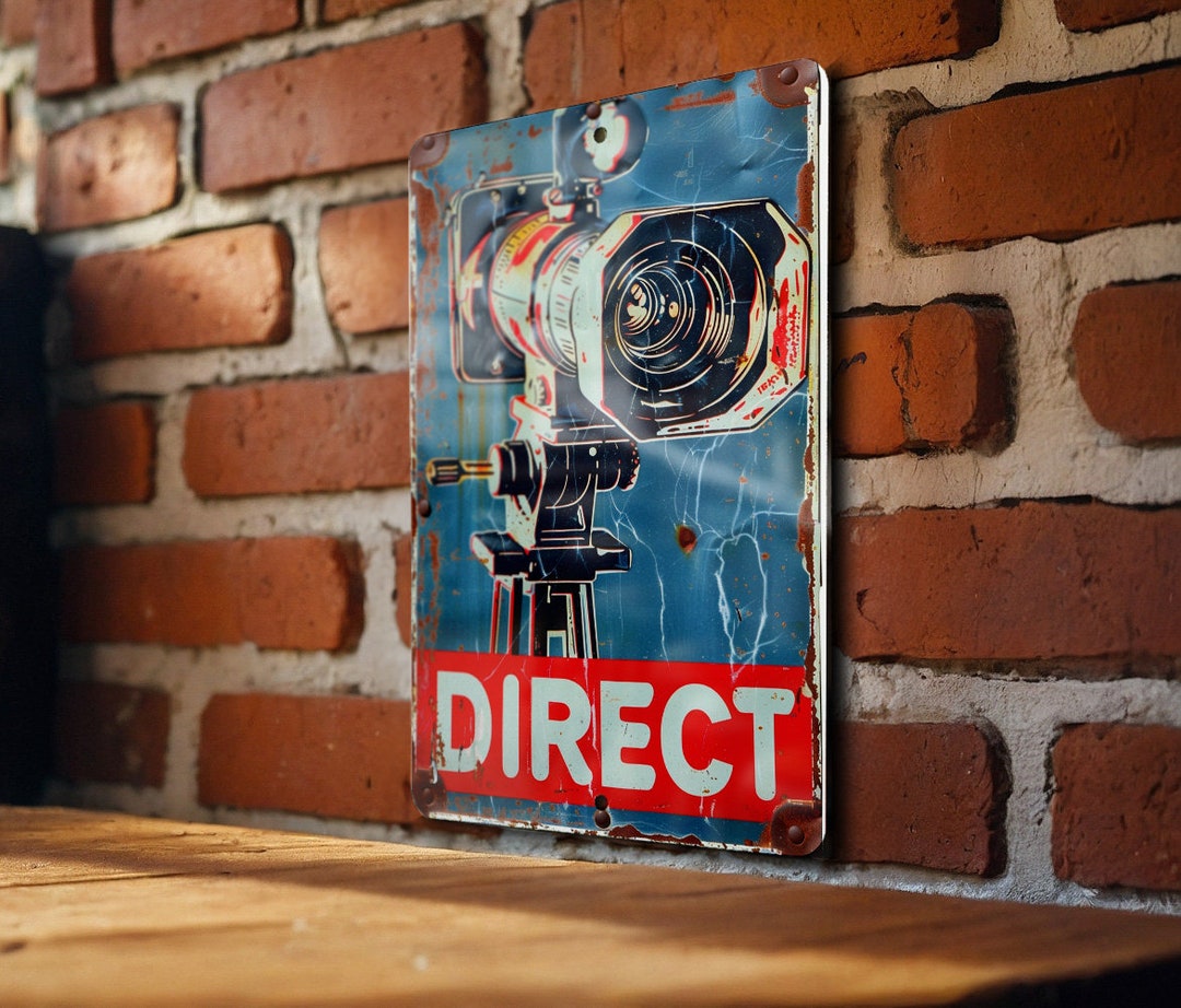 Vintage Style Metal Sign, Director DIRECT, Wall Decor, Retro Sign, Home ...
