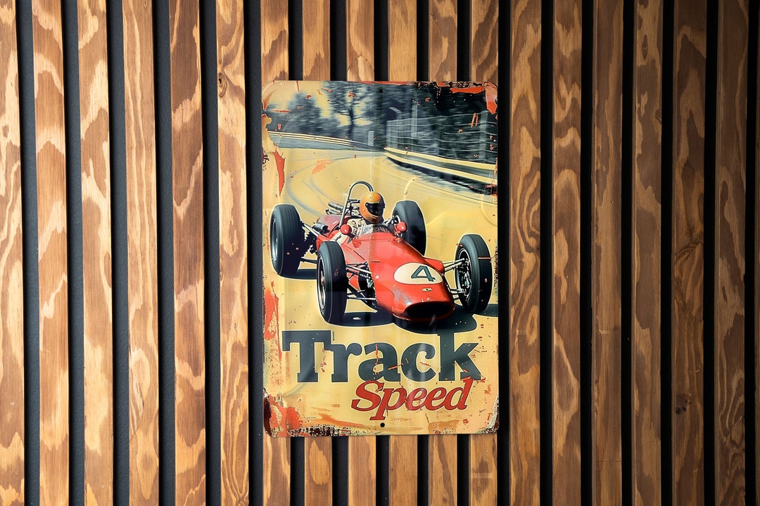 Vintage Aluminum Sign - F1 Racing, Track Speed, Motorsport Thrill ...