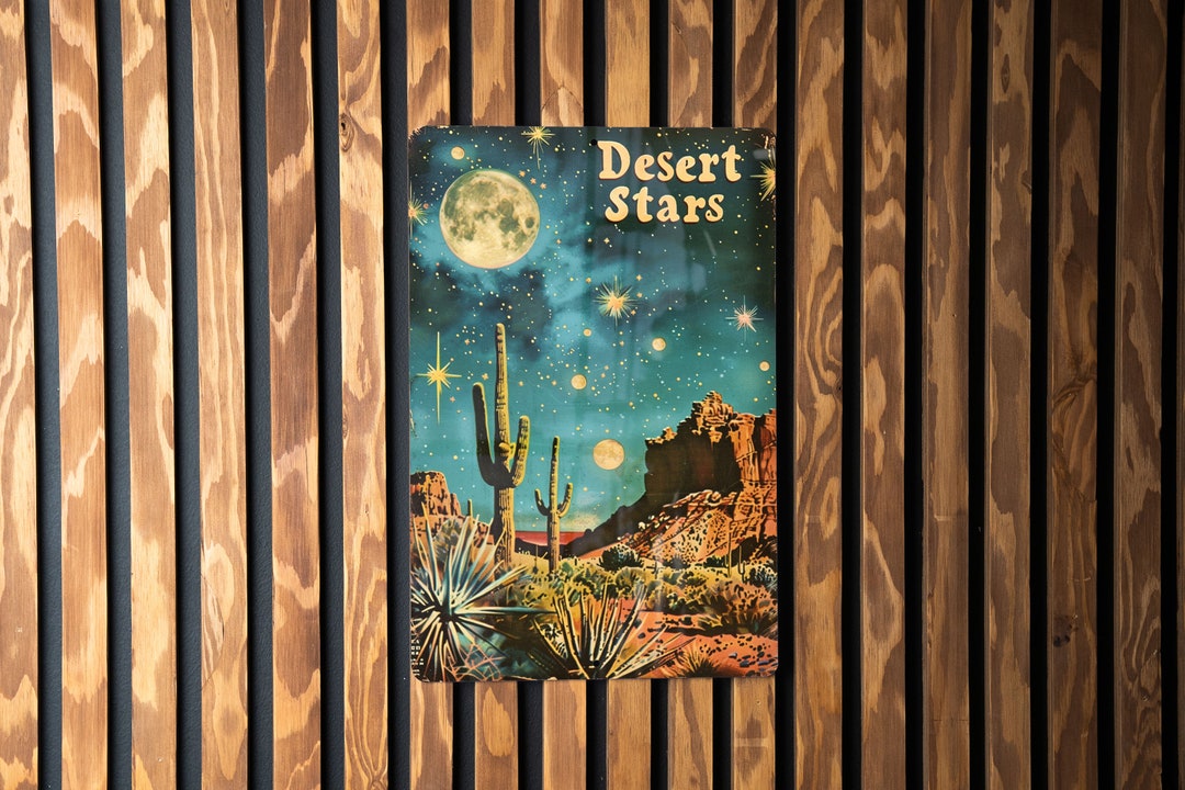 Sahara Night Sky Metal Sign, Desert Stars Stargazing, Vintage Gift Idea ...