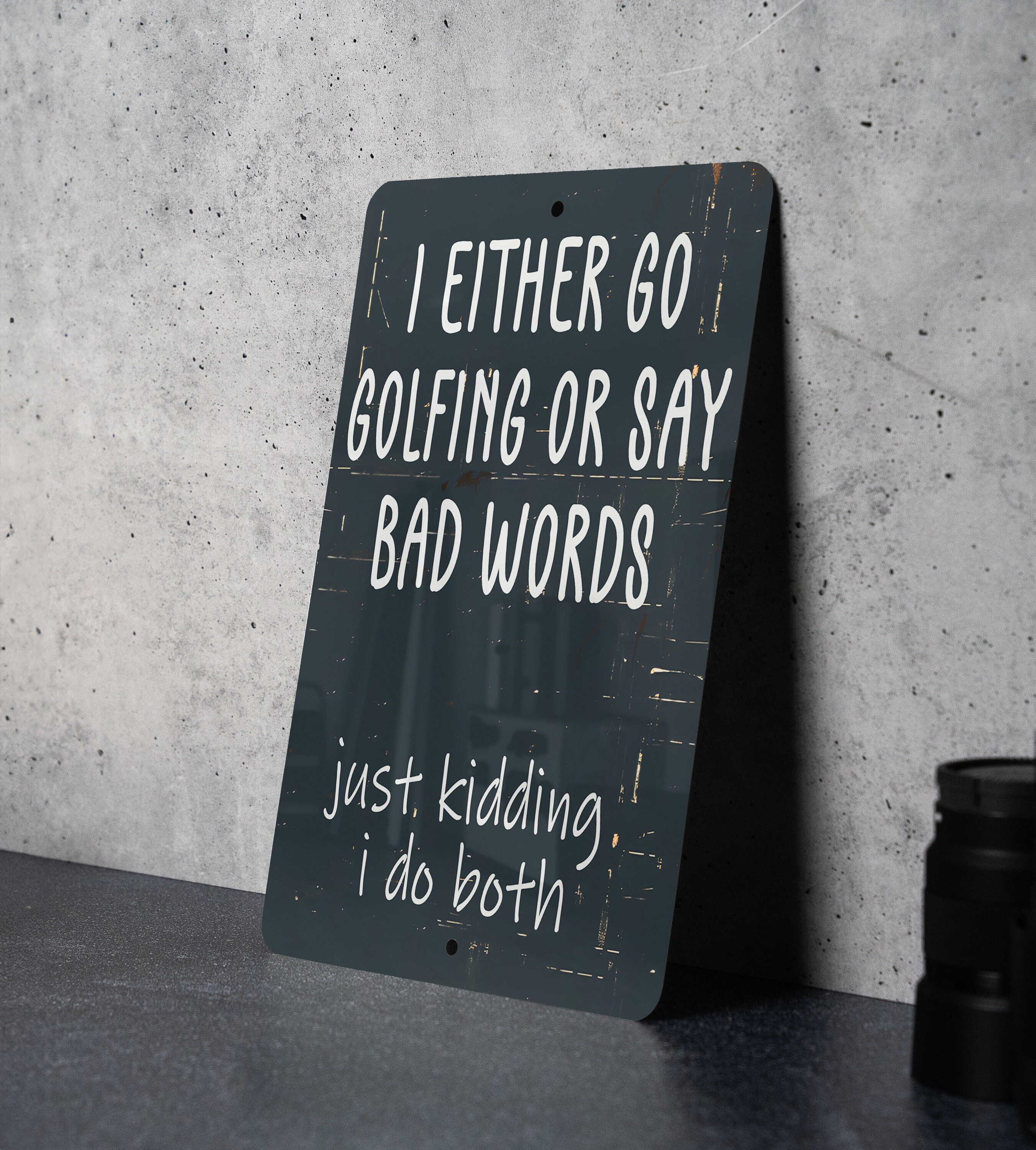 Golfing Humor Metal Sign, Funny Golf Decor, Wall Art for Golfers ...