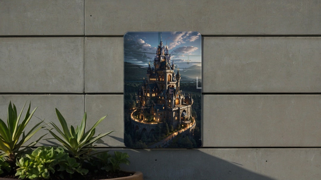 Castle in Nature Fantasy Wall Art Metal Sign - Mystical Fortress ...