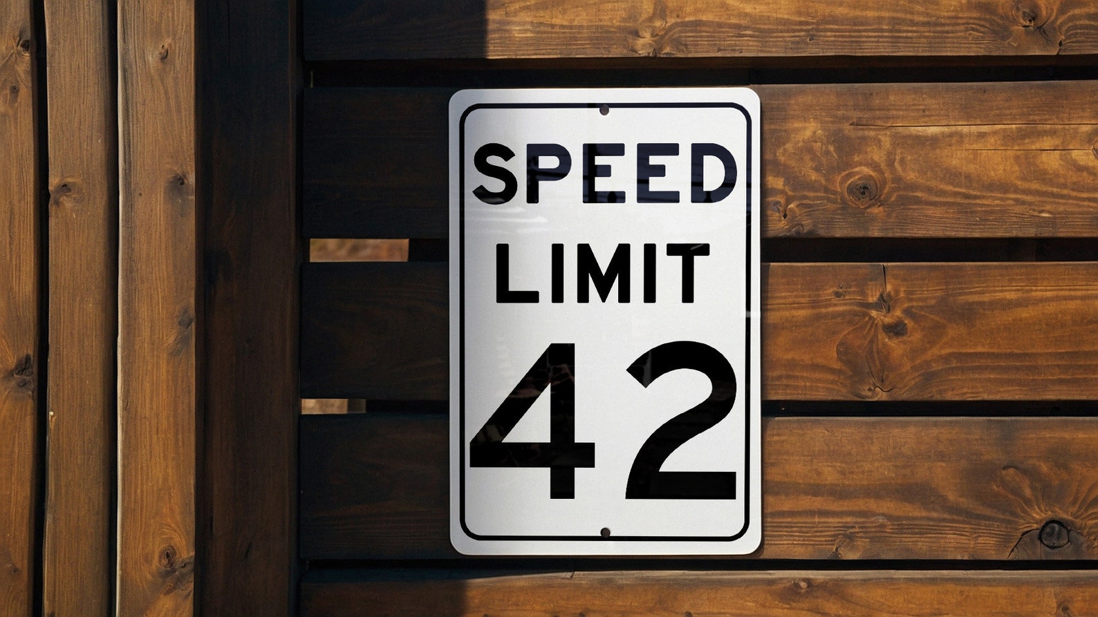 Speed Limit 42 MPH Sign - Aluminum Signage for Special Speed ...