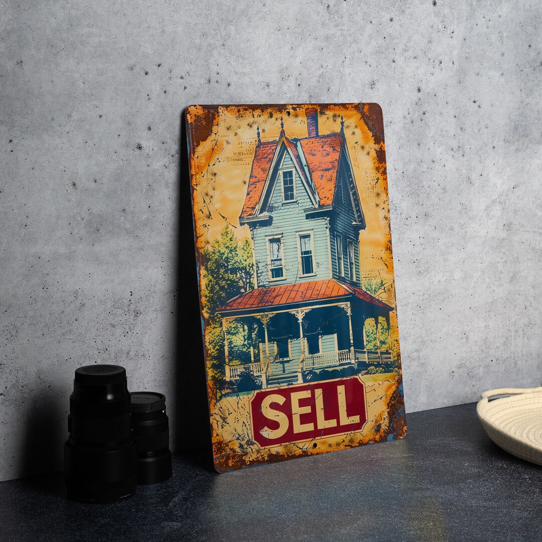 Vintage Style Metal Sign, Realtor Sell, Home Decor, Wall Art, Real ...