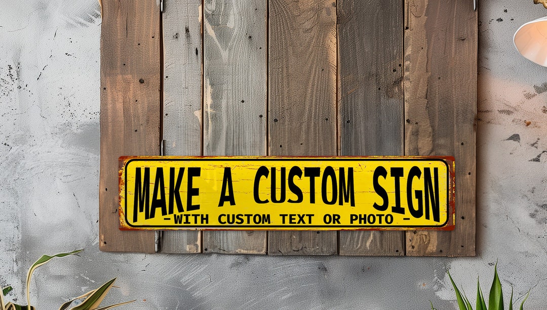 Custom Order Street Sign, Metal Sign, Personalized Text, Custom Logo ...