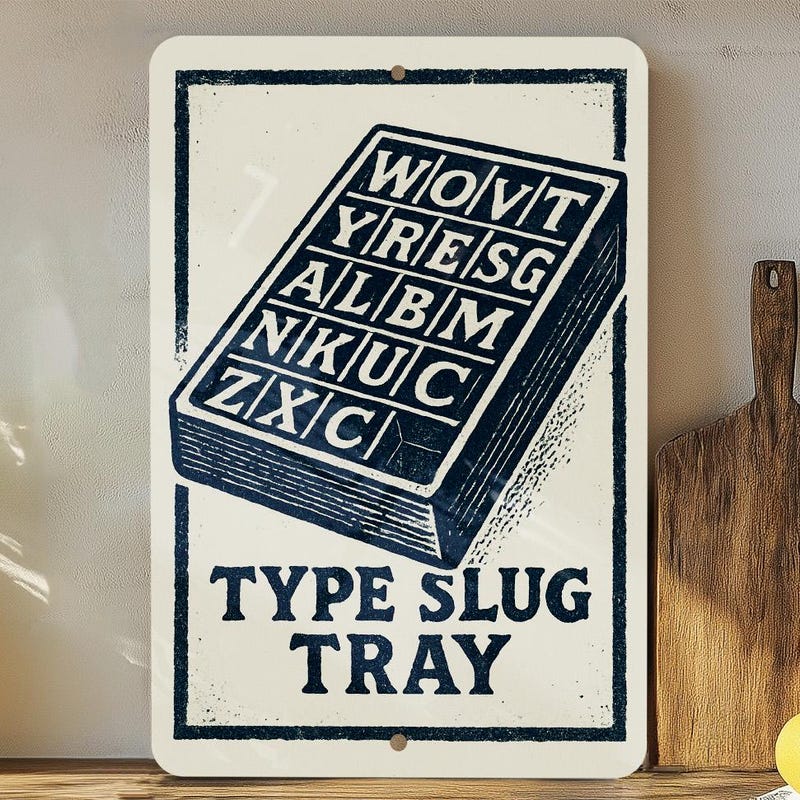 Letterpress Tray - Etsy