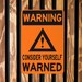 Metal Warning Sign, Do Not Dumb Here, No Dumb Area, Funny Sarcastic ...