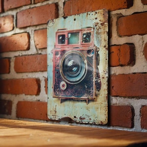 Vintage Tin Sign - Retro Polaroid Photo Booth, Time Machine, Instant ...