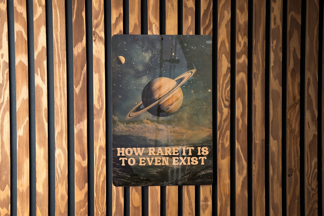 Rare Existence Space Art Metal Poster - Inspirational Universe, Cosmic ...