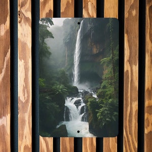Realistic Waterfall Wall Art Metal Sign Nature's Majesty, Serene ...