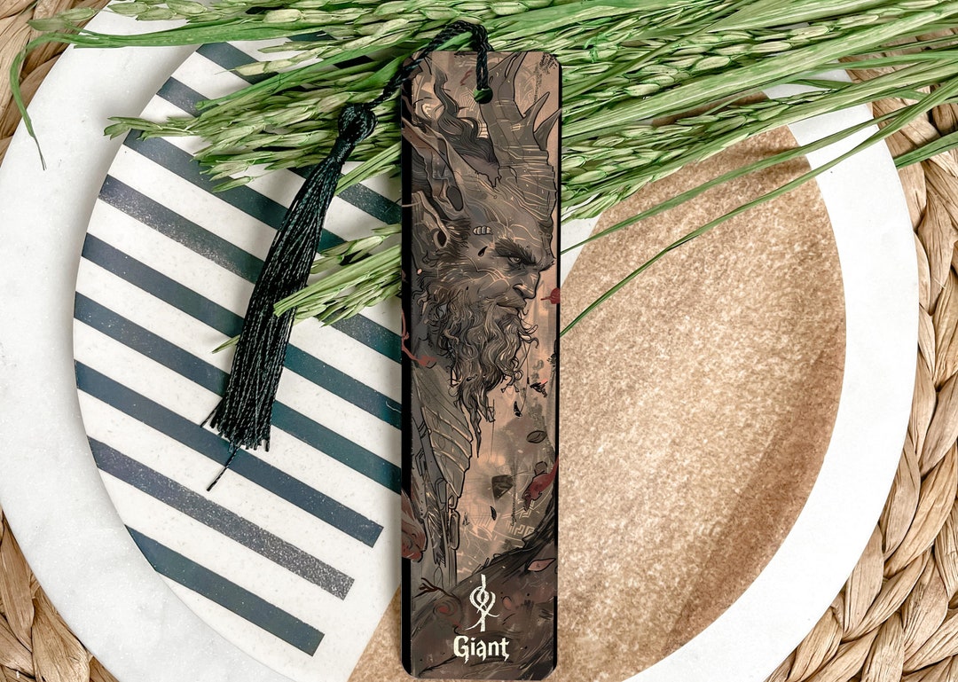 Norse Mythology Bookmark, Jotun Design, Text Giant, Metal Bookmark - Etsy