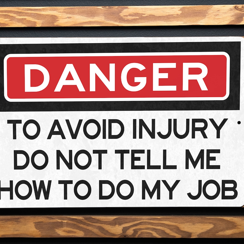 Funny Work Safety Signs - Etsy