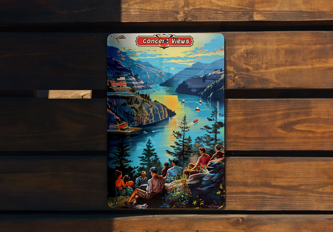 Gorge Amphitheatre Sign, Washington Venue Decor, Concert Views Art ...