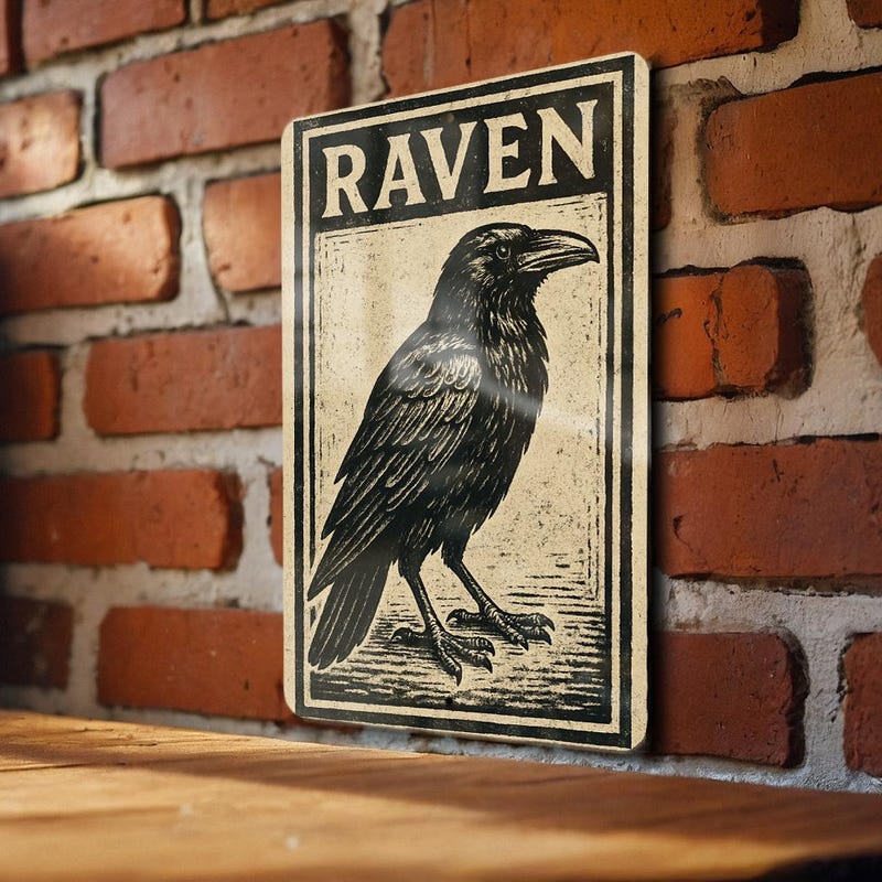Metal Raven - Etsy