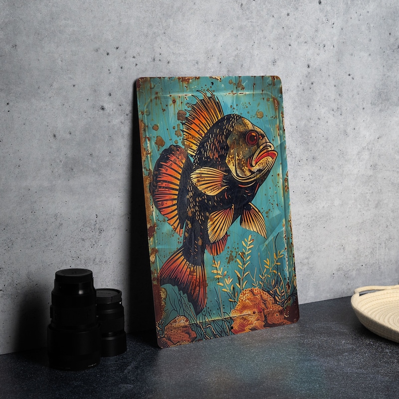 Oscar Fish Art - Etsy