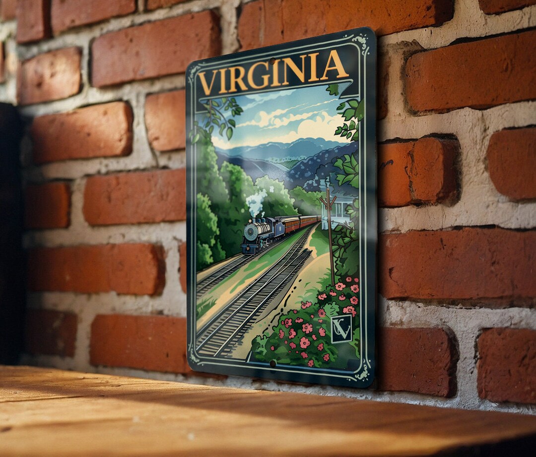 Retro Cartoon Visit Virginia Metal Sign: Vintage Home Decorretro ...