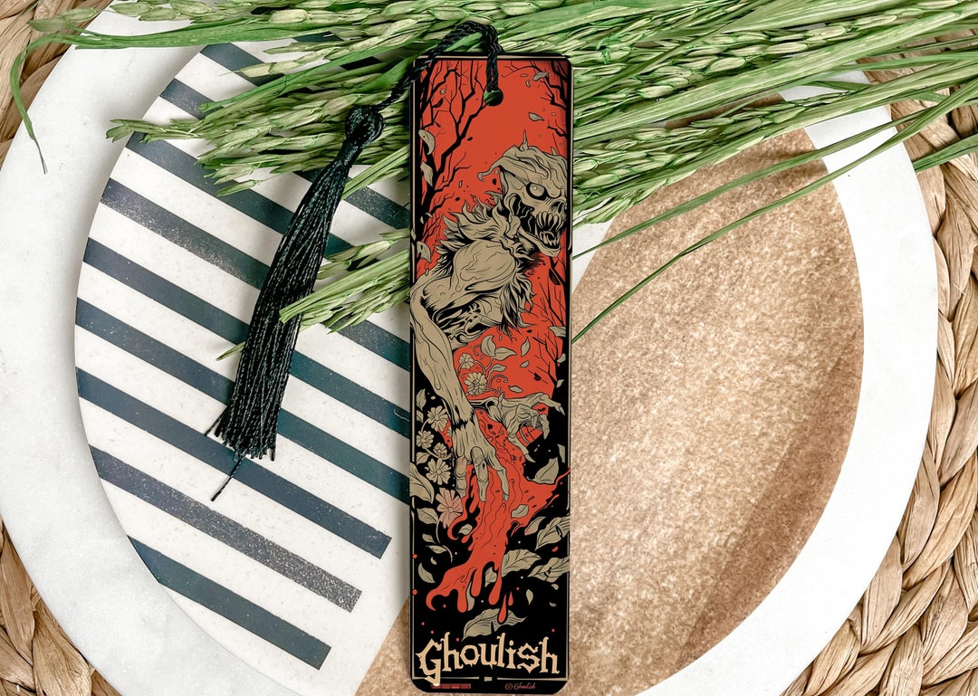 Ghoulish Metal Bookmark, Horror-themed, Scary Reading Accessory, Creepy ...