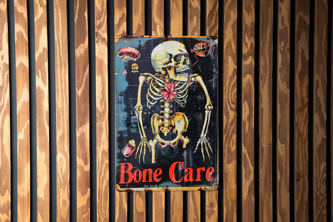 Orthopedist Bone Care Sign, Vintage Metal Sign, Orthopedist Office ...