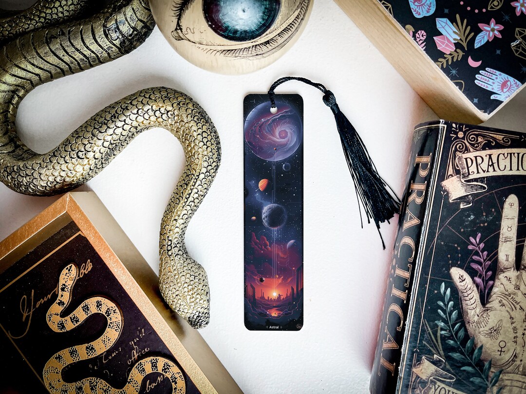 Astral Sci-fi Metal Bookmark, Space-themed Reading Accessory, Unique ...