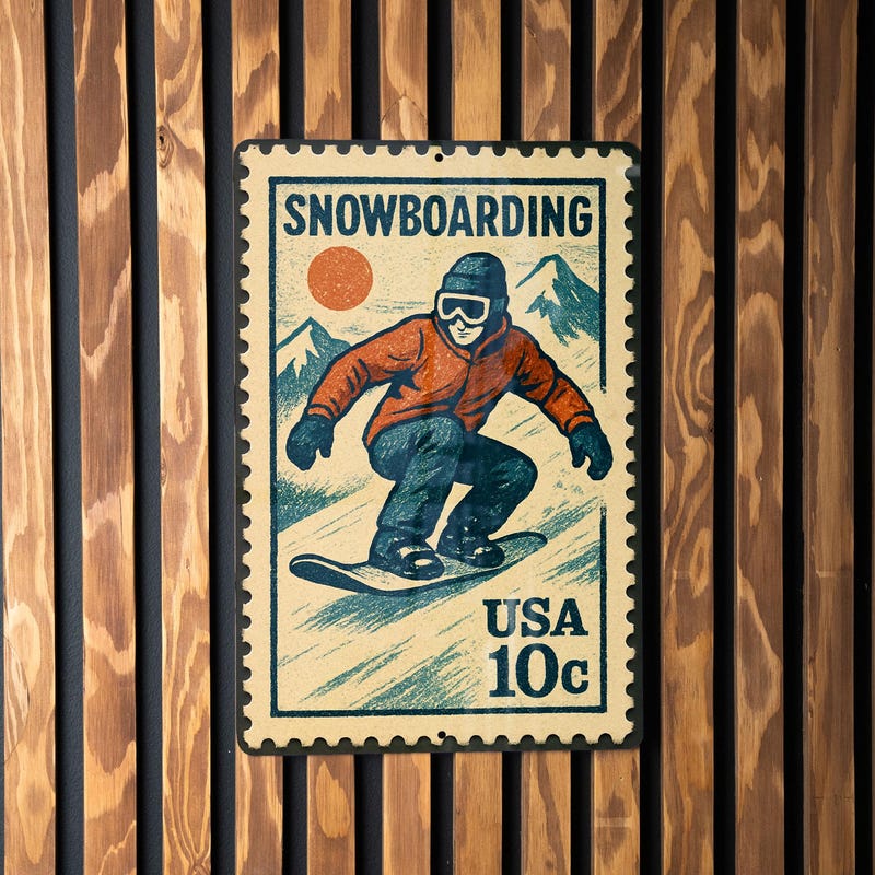 Snowboard Metal Art - Etsy